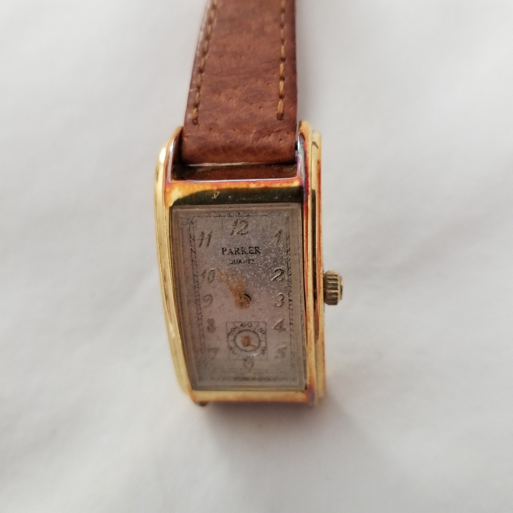 Parker Curvex 1930s Style Tank Watch - Gem